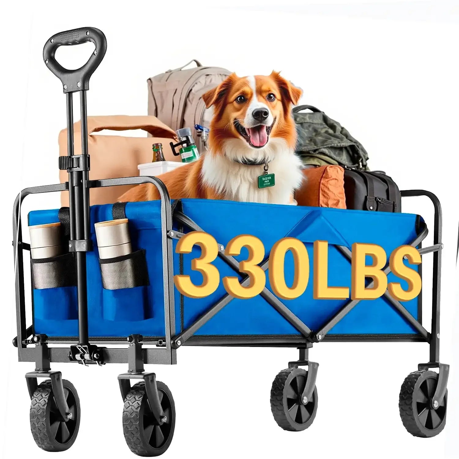 Foldable Wagons Carts with All-Terrain Wheels – Roots and Rover